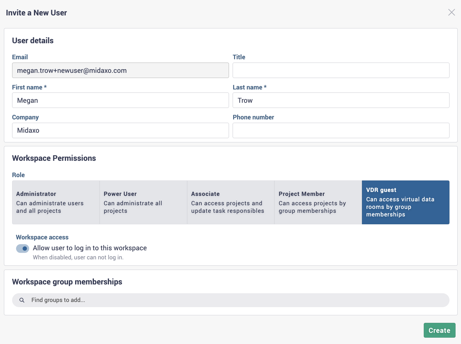 Creating User Groups and Adding Users
