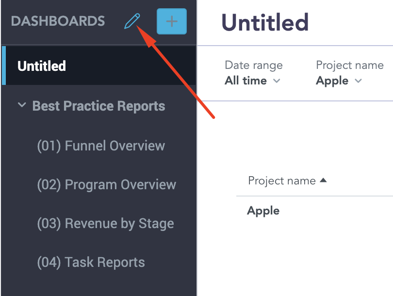 Creating Dashboard Folders